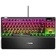 SteelSeries Apex 7 TKL Mechanical Gaming Keyboard, OLED Display, Red Switches, American QWERTY ...