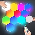 Hexagon Lights with Remote Control, Smart LED Wall Light Panels Touch ...