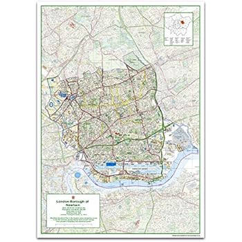 London Borough of Lambeth Map - Size 84.1 x 118.9 cm: Amazon.co.uk ...