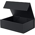 Gift Box,31.5x22.5x10cm,Black Gift Boxes with Lids,Collapsible ...