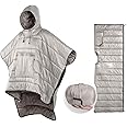 Sleeping Bag Cloak Winter Camping Poncho Wearable hooded Blanket Lazy ...