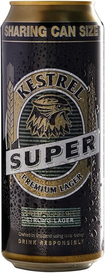Kestrel Super Strength Lager (24 x 500ml Cans): Amazon.co.uk: Beer ...