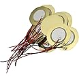 Ruiwaer 12pcs 27mm Piezoelectric Disc Element Sensors with Wire, Piezoelectric Pickup Sensor ...
