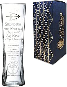 Personalised Engraved Official Strongbow Pint Glass, Gift Boxed ...
