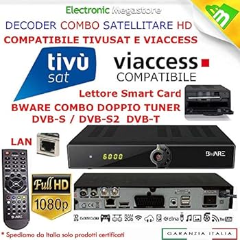 Decoder Satellitare HD compatibile con tessera Tivusat è con tessere ...
