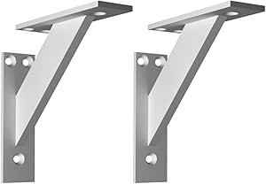 EMT-DESIGN® Design! Modern! Aluminium! 3-teilige Winkel Wandhalterung ...