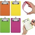 Bewudy 4 Pack Small Clipboards 4 x 6 Inch, Mini Clip Board Notepads ...