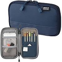 Lihit Lab Compact Pen Case (Pencil Case), Water & Stain Repellent,3.5 ...