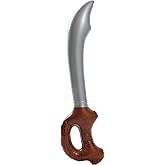 Quickdraw 3 x Inflatable Pirate Sword 60cm Blow Up Cutlass Fancy Dress ...