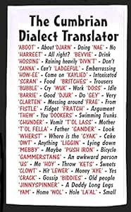 personalised4u Cumbrian Dialect Tea Towel - Makes and Ideal Gift ...