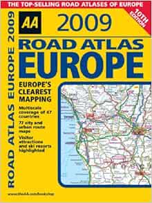AA Road Atlas Europe (AA Atlases and Maps): Amazon.co.uk: AA Publishing ...