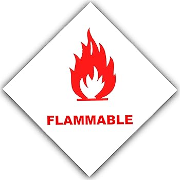 6 x Caution,Warning,Danger Symbol-Red on White,External Self Adhesive ...