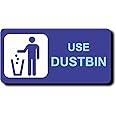 StarLaser Use Dustbin Sign Board for Office, Home, Industry, Public ...