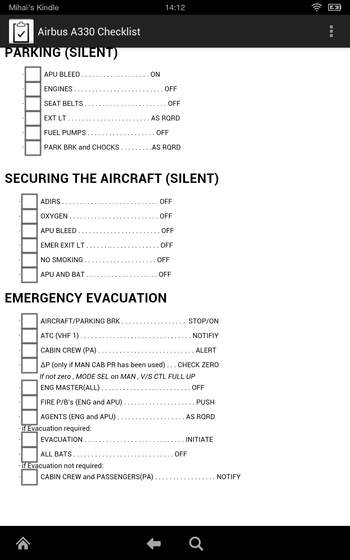 Airbus A330 Checklist AdsFree : Amazon.co.uk: Apps & Games