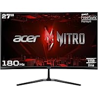 Acer ED270U S3 27 Inch WQHD 2560x1440 1500R Curved Gaming Backlit LED ...
