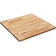 domli Solid Wood Oak Table Top | 600m x 600mm x 27mm | Top Grade ...
