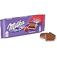 Milka Strawberry Yoghurt Chocolate Bar 100g : Amazon.co.uk: Grocery