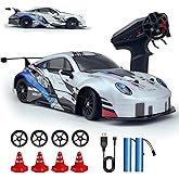 Remote Control Car RC Drift Car 2.4GHz 1:24 Scale 4WD 15KM/H High Speed Model Vehicle with LED ...