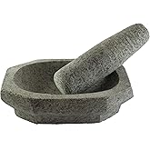 EZAHK Heavy Duty Kalvam Grinding Stone and Mortar Pestle Set for Herbs ...