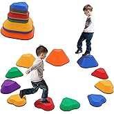 Kids Balance Stepping Stones 5PCS Non-Slip Stepping Stones Stackable ...