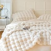 Bubble Decke Fellimitat Decke Kuscheldecke Flauschig Flauschige Decke ...