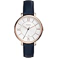 Fossil Women Leather Jacqueline Analog White Dial Watch - Es3843, Band ...