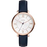 Fossil Women Leather Carlie Mini Analog Blue Dial Watch-Es4701, Band ...