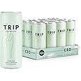 TRIP CBD Infused Sparkling Water Fizzy Drink: Elderflower Mint (Pack of ...