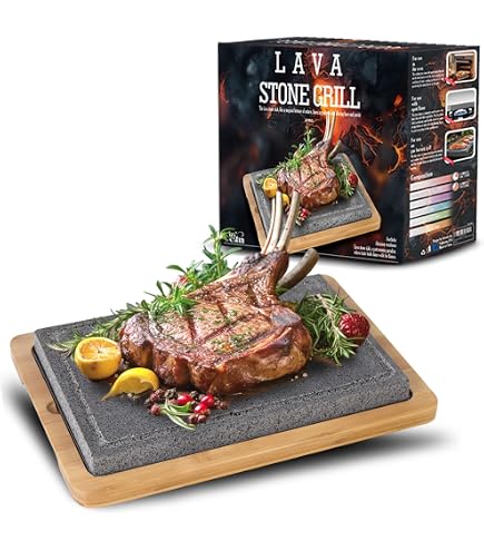 Porous Lava Stone For Grilling Volcanic Lava Stone Cooking Slabs - Set ...