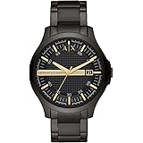 Buy Armani Exchange Analog Men's Stainless Steel Watch AX2104 (Black ...