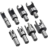 WOWOSS Wood Plug Drill Bit Set of 8 Wood Plug Cutter Claw Drill Bits 6 ...