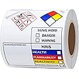 Aleplay SDS OSHA Data Labels for Chemical Safety 3×4 Inch MSDS Stickers ...