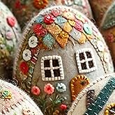 Patchwork Felt Egg House DIY Kit - Easter Craft Decor, (5PCS) : Amazon.co.uk: Toys & Games