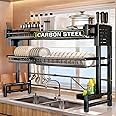 IBELL DR 293 Dish Rack for Kitchen, 2 Layer, Adjustable Length Bartan ...