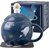 ZONSUSE Funny Space Mug, Cute Astronaut Cup, Creative UFO Mug, Novelty ...