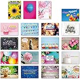 20 Typographie-Postkarten-Set, 10 Motive mit jeweils 2 Karten, moderne ...