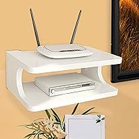 Dime Store Set top Box Stand | WiFi Router Holder Wooden Wall Shelves ...