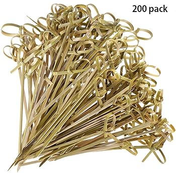 Cocktail sticks Japanese style bamboo sword 10cm X 100: Amazon.co.uk ...