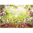 AIIKES 7x5FT Spring Photography Backdrop Spring Natural Scenery Flower ...