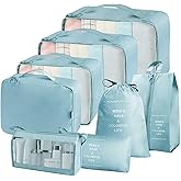 ASAB 9Pcs Packing Cubes for Travel Suitcases Portable Space Saving ...