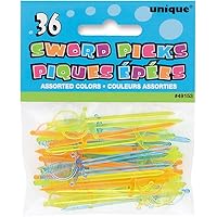 Plastic Sword Cocktail Picks, Assorted 36ct : Amazon.co.uk: Home & Kitchen