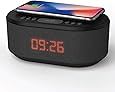 i-box Bedside Wireless Charging Alarm Clock Radio with Dimmable LED ...