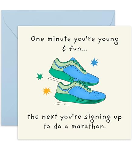 Runner Birthday Quotes Marathon Runners Birthday Card : Amazon.co.uk: