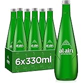 Al Ain Still Water 330ml, Pack of 6, Low Sodium Glass Bottled Water ...