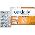 Ourdaily Vitamin C (500mg) & Zinc, chewable tablets, tasty lemony orange flavour - builds ...