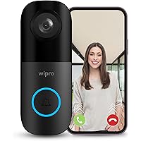 wipro Smart Wireless Doorbell | 2 MP 1080p Full HD Camera with Night ...