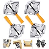 90 Degree Corner Clamps,Wood Working Tools, 4PCS Right Angle Clamps ...