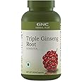 GNC Herbal Plus Triple Ginseng Root - 90 Vegetarian Capsules (Pack of 1 ...