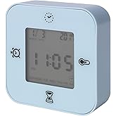 Ikea ABS Plastic KLOCKIS Clock with Thermometer, Alarm, Timer (Black) : Amazon.in: Home & Kitchen