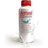 Dentural Max Solution 250ml for Cleaner Whiter Dentures Overnight ...